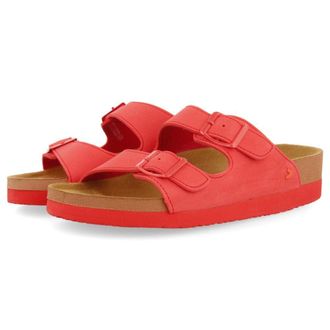 Gioseppo ARACI Damen Korallen-Sandalen Typ Bio mit Schnallen, Korallenrot, 36 EU