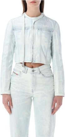 Diesel Femme, Vestes, Bleu, Taille: 40 FR Denim Vestes