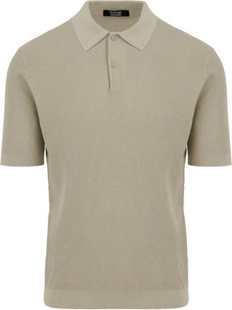 Bomboogie Homme, Pulls, Beige, Taille: S Polo en Coton C&ocirc;tel&eacute;