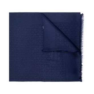 Ferragamo Gancini Schal - - Accessories - Damen - Blau - ONE SIZE