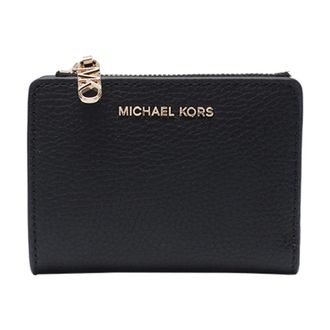 Michael Kors Femme, Accessoires, Noir, Taille: ONE Size Portefeuille Empire Michael Kors en cuir bi-fold
