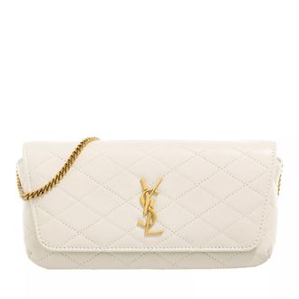 Saint Laurent Crossbody Bags - Gaby Chain Phone Holder Quilted Lambskin - Gr. unisize - in Creme - f&uuml;r Damen