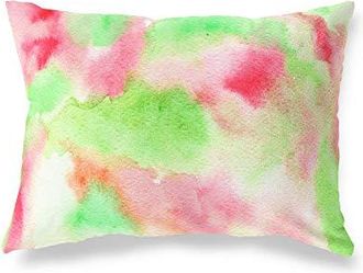 Bonamaison Le Jardin du Lin Kissen Zierkissenbezug Aquarell Thema Kissenbezug, Weich Bequem, Für Zuhause Autos Büro Sofa Wohnzimmer Couch Schlafzimmer Dekor, 35x