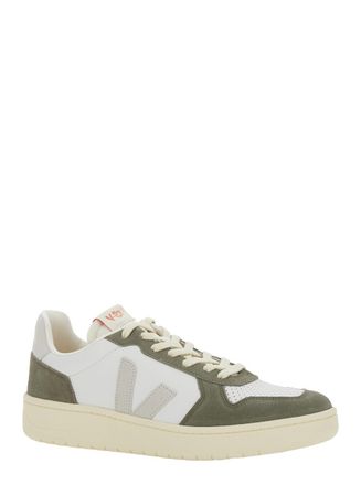 Veja Unisex Green Low Top Sneakers With Logo Patch Leather Trainers
