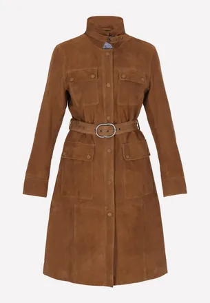 Dreimaster Dreimaster Mantel Frauen Cognac