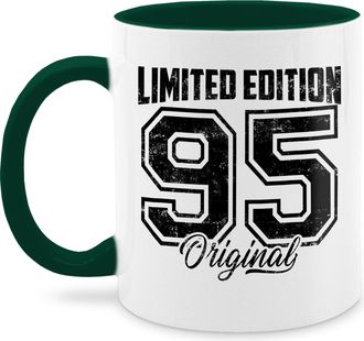 Shirtracer Tasse Tassen 325ml - 30. Geburtstag - Limited Edition 1995 Original Schwarz Vintage Dreißigster - 325 ml - Dunkelgrün - häferl 1994 frau 30 kaffeetass