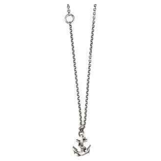 Werkstatt M&uuml;nchen Homme, Accessoires, Gris, Taille: ONE Size Mini Collier avec Pendentif Ancre