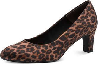Tamaris Damen Pumps mit Blockabsatz, braun (Leopard),37