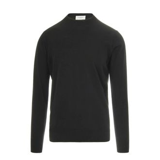 Paolo Pecora Schwarzer Wollpullover - - Knitwear - Herren - Schwarzk - S