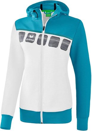 Erima Damen 5-C Tanktop, wei&szlig;/oriental blue/colonial blue, 42