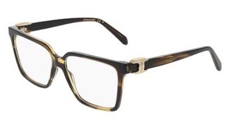 Ferragamo SF3059 323 KHAKI HORN 56/14/145 Lunettes pour femme