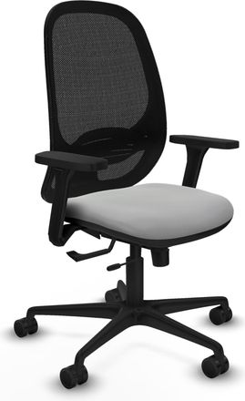 Piqueras y Crespo B&uuml;rostuhl, h&ouml;henverstellbare Armlehne, h&ouml;henverstellbare Lendenwirbelst&uuml;tze, ausgestattet mit Syncro/Traslack und Schneideschaum, mit Rollen von 65 mm