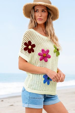 Azura Exchange H&auml;kelblumen-Pullover