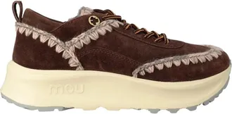 Mou Baskets &agrave; lacets Speed Eskimo - Femme - Chaussures - Brun - Taille: 36 EU