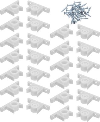 Amosfun 30 St&uuml;ck Kunststoff Schrankriegel mit Schrauben Kugel Druckverschl&uuml;sse f&uuml;r K&uuml;chenschr&auml;nke und Schubladenfronten Feuchtigkeitsbest&auml;ndig Einfache Montag