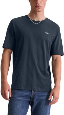 Marc O'Polo Denim Herren T-Shirt aus Bio-Baumwolle Regular Fit, Blau (Navy Teal), S