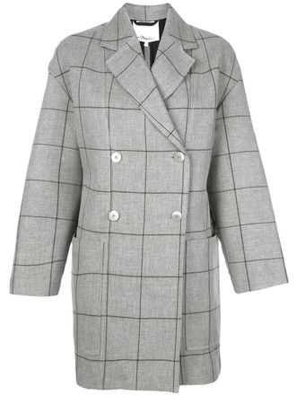 3.1 Phillip Lim blazer oversize &agrave; carreaux - Gris