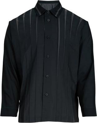 Issey Miyake Chemise droite pliss&eacute;e