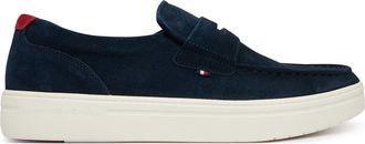 Tommy Hilfiger Halbschuhe Tommy Hilfiger Modern Light Hybrid Suede Loafer FM0FM05786 Dunkelblau