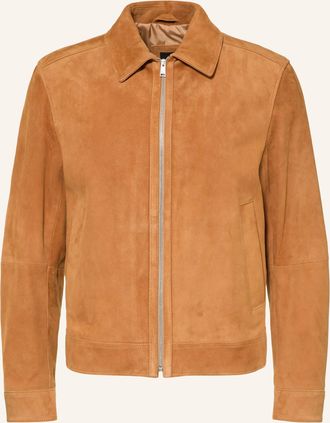 HUGO BOSS Lederjacke Malbano beige