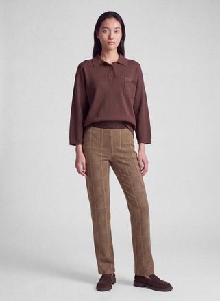 Rabe Strickpullover Eleganter Strickpullover mit Polokragen und Schmucksteinen - Damenpull