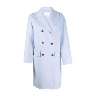 Ferragamo Doppelreihiger Trenchcoat - - Coats - Damen - Blau - S