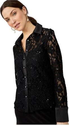 Frank Lyman Design Femme, Blouses et Chemises, Noir, Taille: 42 FR camicie Poliestere