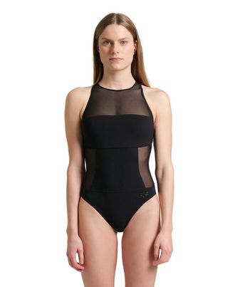 Arena Damen Badeanzug MESH Panels Black 40