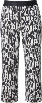 Ulla Popken Schlupfhose Jerseyhose Sienna Buchstaben schmales Bein