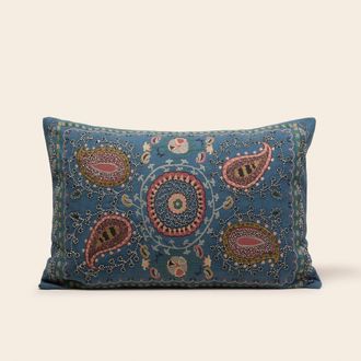 Madura Housse De Coussin Mandana Indigo - BLEU