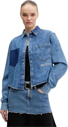 Karl Lagerfeld Damen, Jacken, Blau, MGr&ouml;&szlig;e