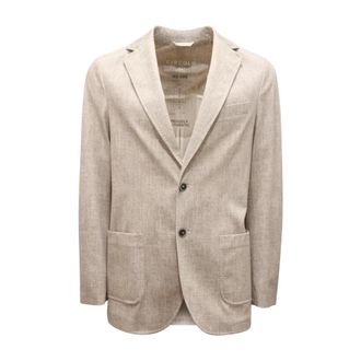 Circolo 1901 Homme, Vestes, Beige, Taille: L Veste Piquet Naturelle Non Doublée Modèle