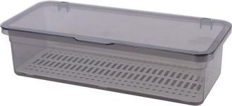 PartyKindom Kunststoff Essst&auml;Bchen Abfluss Aufbewahrungsbox Mit Deckel K&uuml;Chenutensilien Organizer F&uuml;R Besteck Und Geschirr Wasserdichter K&uuml;Chenbesteckkasten Utens