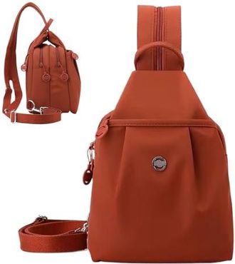 Generico Sac &agrave; dos antivol multi-compartiments pour femme | Sac &agrave; dos de voyage en toile Oxford imperm&eacute;able | Sac &agrave; dos fourre-tout l&eacute;ger de grande capacit&eacute; po