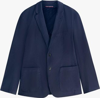 Tommy Hilfiger Blazer droit en coton m&eacute;lang&eacute;