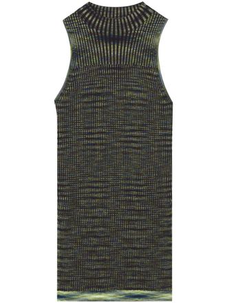 Proenza Schouler haut Space Dye en maille nervurée - Bleu