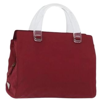 Prada Sac &agrave; main vintage en nylon Pre-owned - Femme - Pre-owned - Rouge - Taille: ONE Size