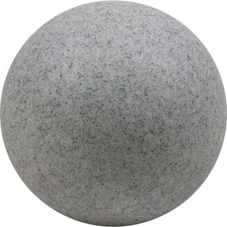 Heitronic 35956 Mundan Gartenleuchte Kugel LED, Energiesparlampe E27 9 W Granit-Grau (matt)
