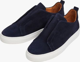 Hackett Baskets basses &agrave; enfiler en cuir daim