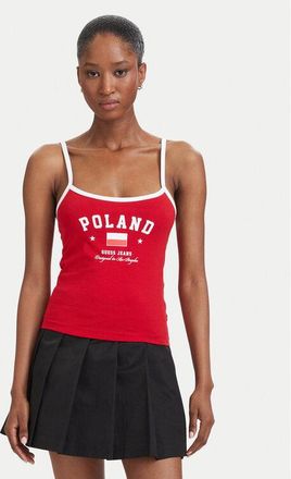 Guess Top W6YP20 K4202 Rot Slim Fit