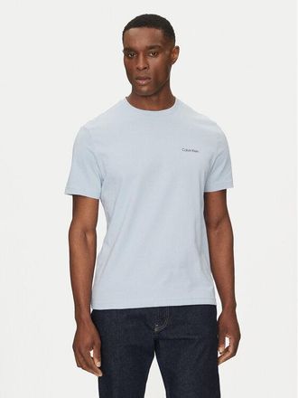 Calvin Klein T-Shirt Linear Box Logo K10K114152 Himmelblau Regular Fit