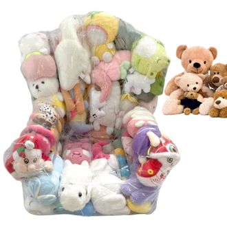 Generic Sitzsack-Stuhlbezug, transparent, Stofftier-Aufbewahrung, Sitzsack, platzsparendes Sofa f&uuml;r Eckwohnheim, Lehrer, Jugendzimmer, Schlafzimmer, Kindertag