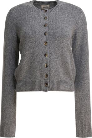 Khaite Femme, Pulls, Gris, Taille: 38 FR Gilet Tricot Gris Aw25