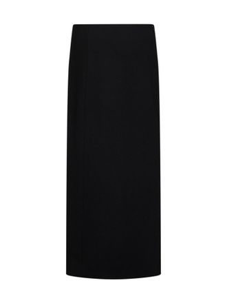 Khaite Womens Skirt Lyle Japanese Crepe Black Polyester