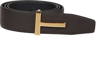 Tom Ford Gürtel - Reversible Icon T-buckle Belt Brown - Gr. 100 - in Braun - für Damen