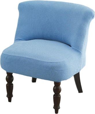 Generic Stretch Bezug F&uuml;r St&uuml;hle Ohne Armlehnen, Jacquard Stoff Spannbezug Waschbar Mit Rutschsicherung, Hunde Freundlicher M&ouml;belschutz F&uuml;r Sessel, Wohnzimmer