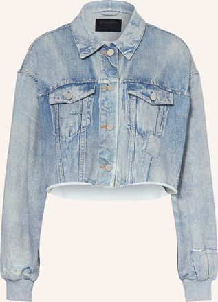 AllSaints Allsaints Sweatjacke Anders In Jeansoptik blau