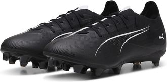 Puma Ultra 5 Match Fu&szlig;ballschuhe mit festem Boden f&uuml;r Herren (Schwarz/Wei&szlig;)
