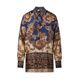 Zimmermann Aster Relaxed Shirt - - Blouses & Shirts - Damen - Mehrfarbig - S