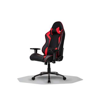 Floortex Bodenschutzmatte Gaming, Zocken, E-Sports, Polycarbonat, transparent, f&uuml;r nieder- bis mittelflorige Teppiche, Original, 96 x 98 cm